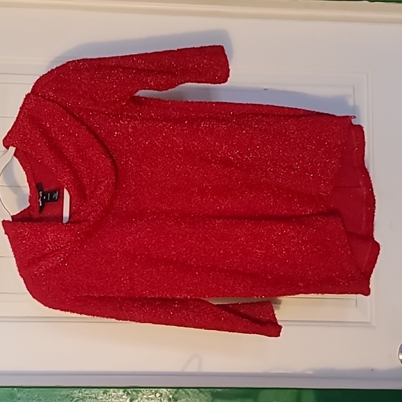 Style & Co. | Tops | Shiny Red Top | Poshmark